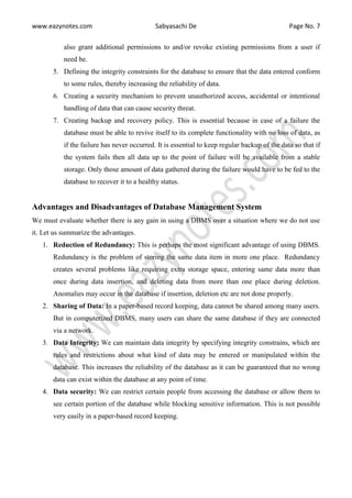 Introduction to-dbms | PDF