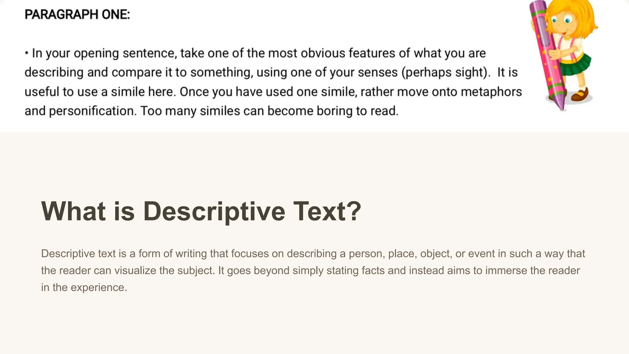 Introduction to Descriptive Text for 8 Grade | PPT