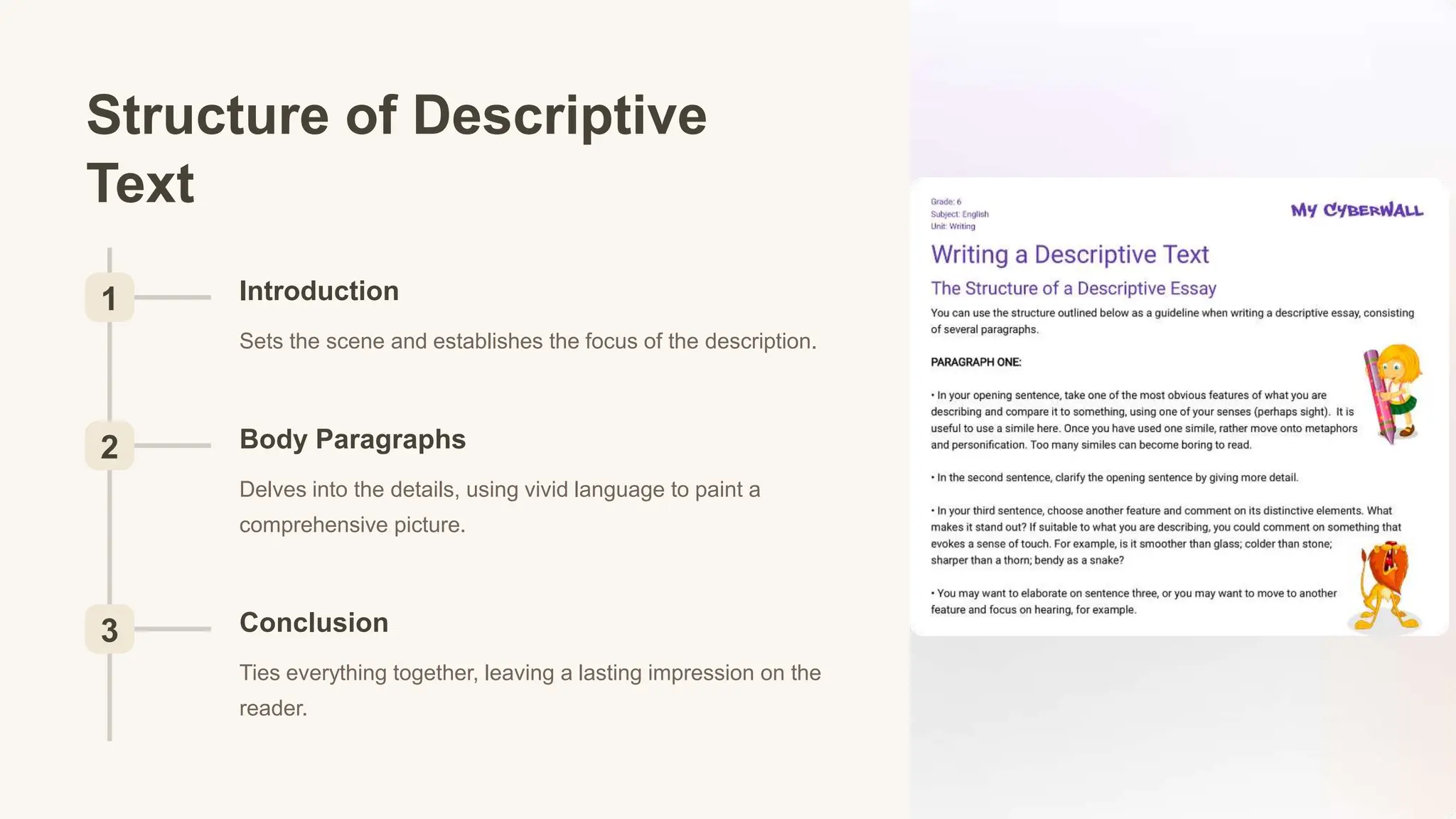 Introduction to Descriptive Text for 8 Grade | PPT
