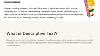 Introduction to Descriptive Text for 8 Grade | PPT