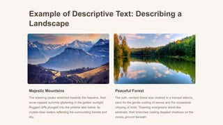 Introduction to Descriptive Text for 8 Grade | PPT