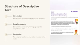 Introduction to Descriptive Text for 8 Grade | PPTX
