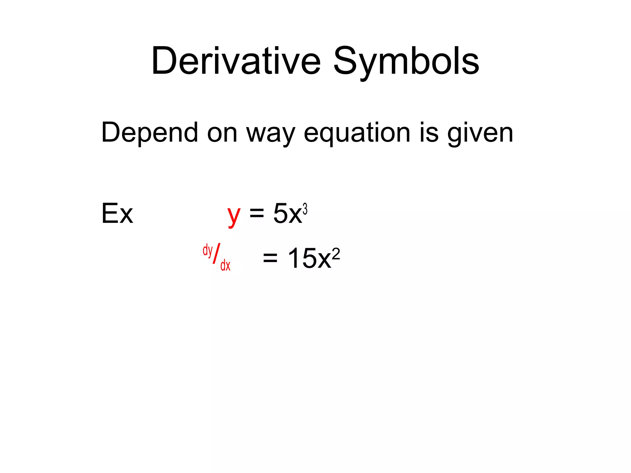 Introduction to differentiation | PPT