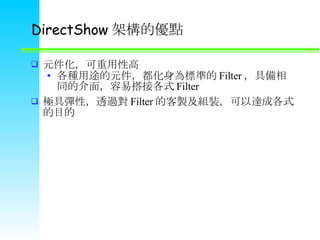 Introduction To Direct Show | PPT