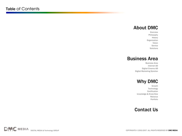 Introduction to DMC MEDIA | PPT