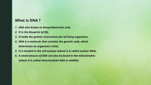 Introduction-to-DNA | Discovery | Chemical Structure | PPT