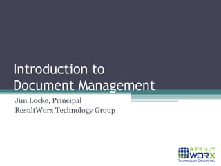 Introduction to Document Management | PPT