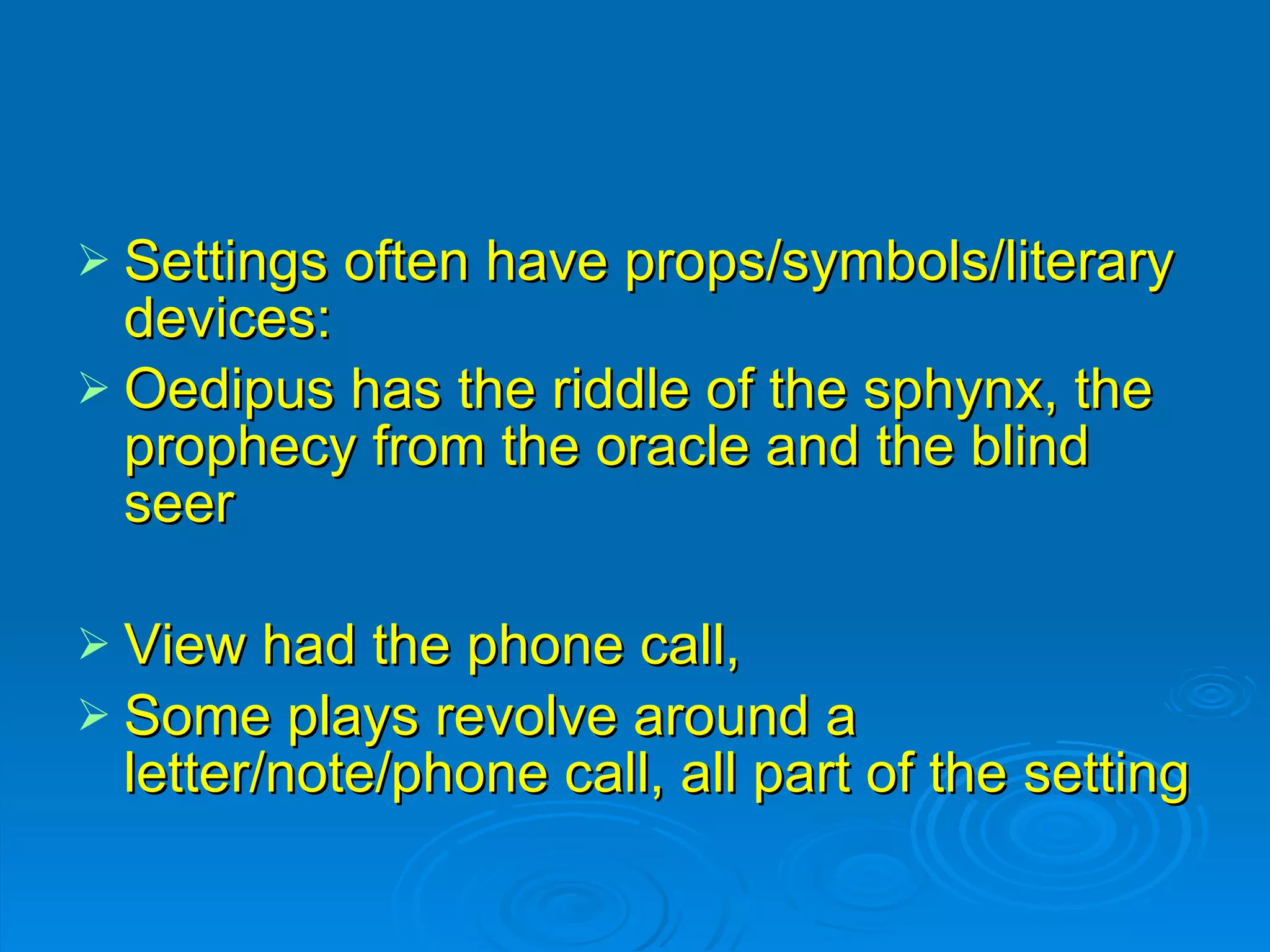 Introduction To Drama Conventions Oedipus And House Of Ba(2) | PPT