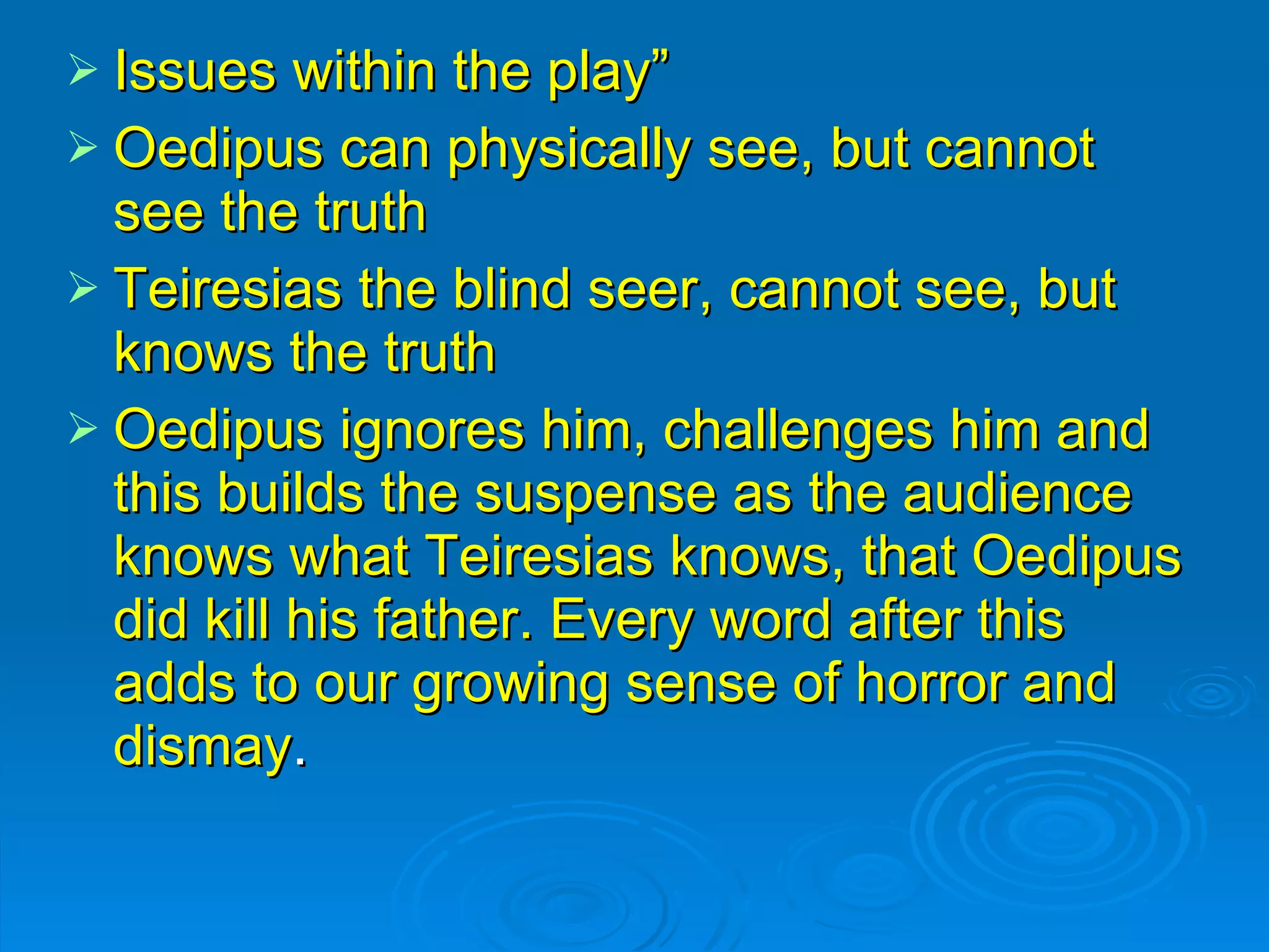 Introduction To Drama Conventions Oedipus And House Of Ba(2) | PPT
