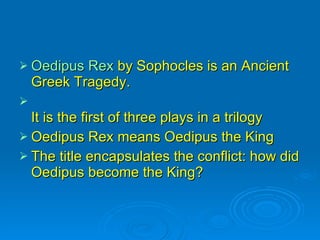 Introduction To Drama Conventions Oedipus And House Of Ba(2) | PPT ...