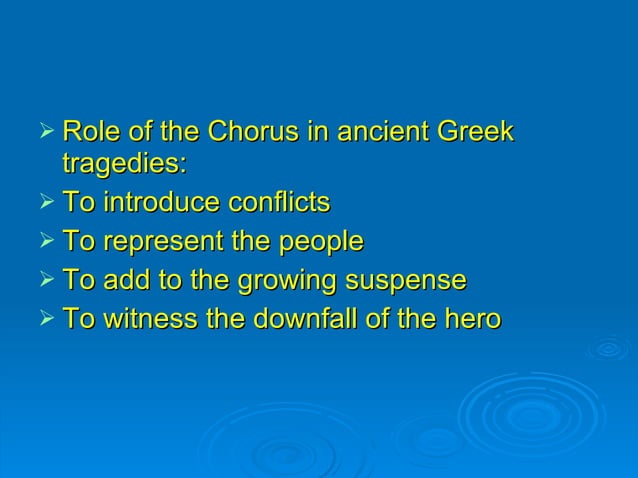 Introduction To Drama Conventions Oedipus And House Of Ba(2) | PPT
