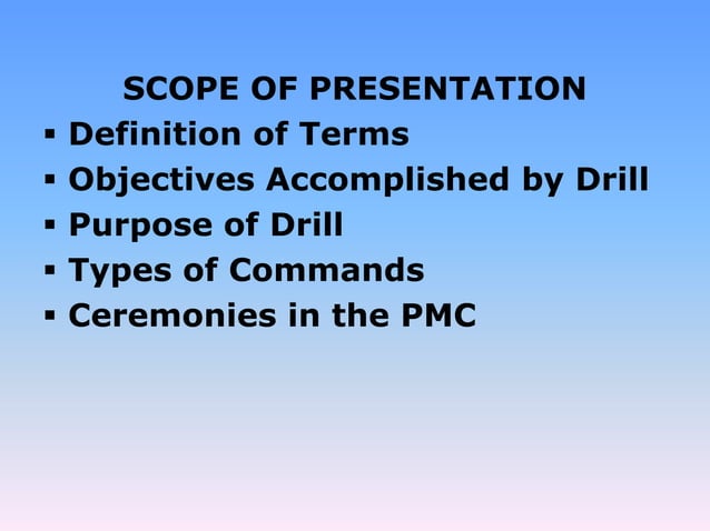 INTRODUCTION-TO-DRILL-AND-CEREMONIES.ppt | Arms & Ammunition ...