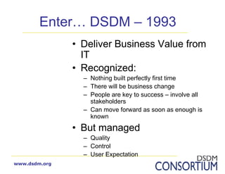Introduction to DSDM | PPT