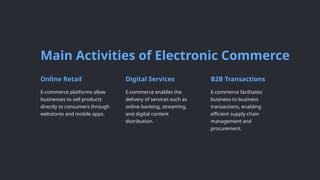 Introduction,Activities,Benefits,Goals of Ecommerce | PPTX