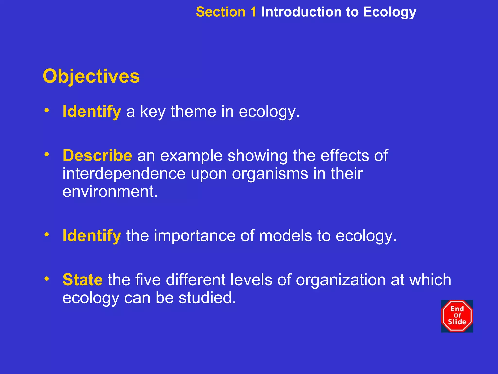 Introduction To Ecology | PPT