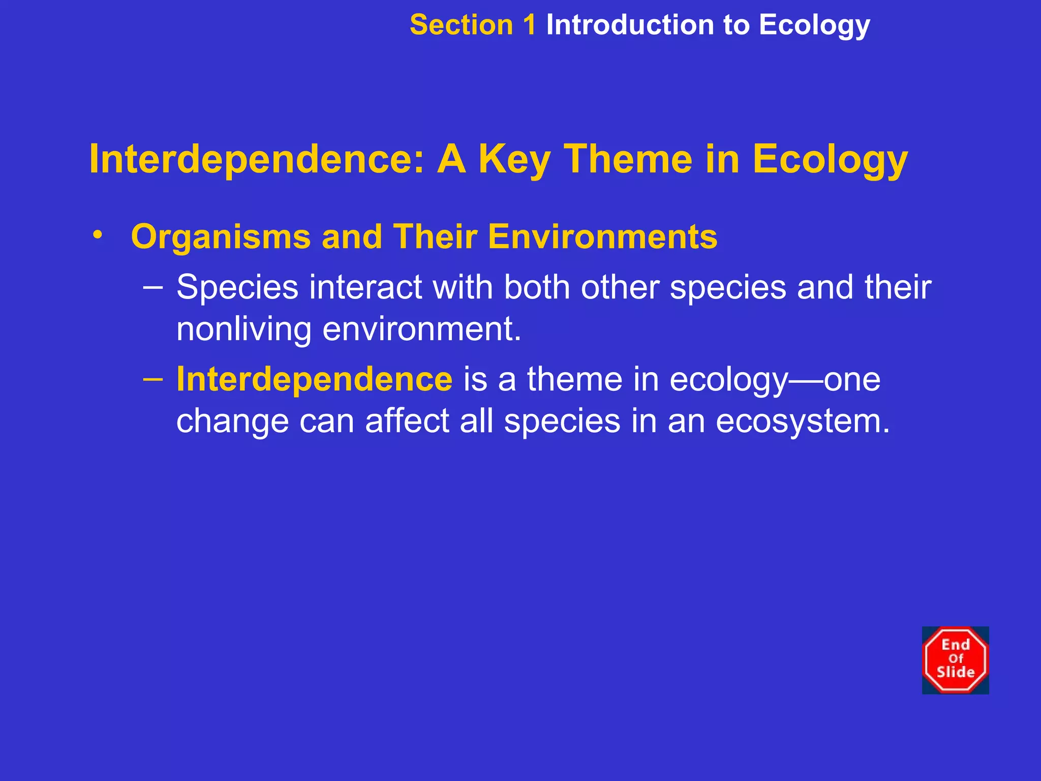 Introduction To Ecology | PPT