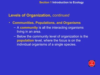 Introduction To Ecology | PPT