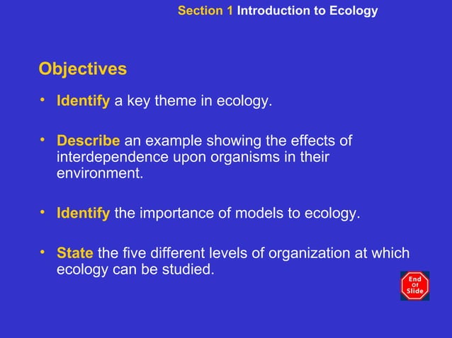 Introduction To Ecology | PPT