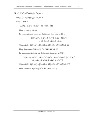 Introduction to Econometrics Update Global 3rd Edition Stock Solutions Manual | PDF
