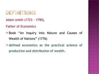 Introduction To Economics | PPT