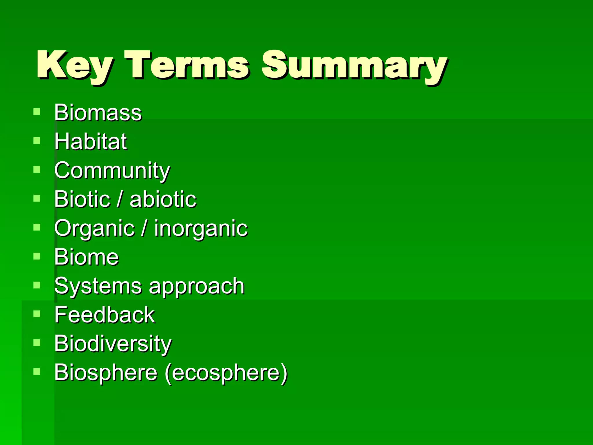 Ecosystems 1 Introduction | PPT