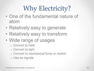 Introduction to electricity | PPTX