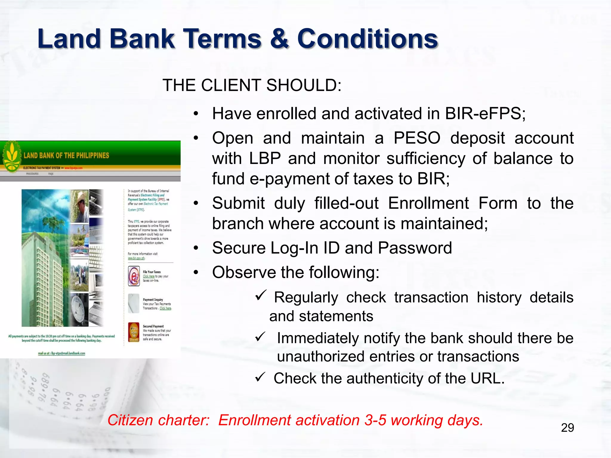 Electronic Filing and Payment System For Entrepreneurs, Self-Employed Individuals, Professionals ...