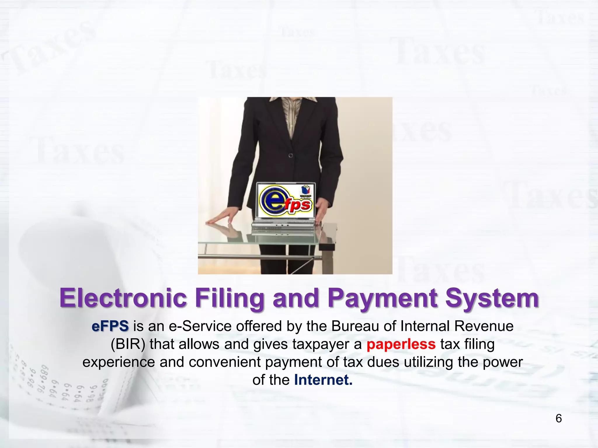 Electronic Filing and Payment System For Entrepreneurs, Self-Employed ...
