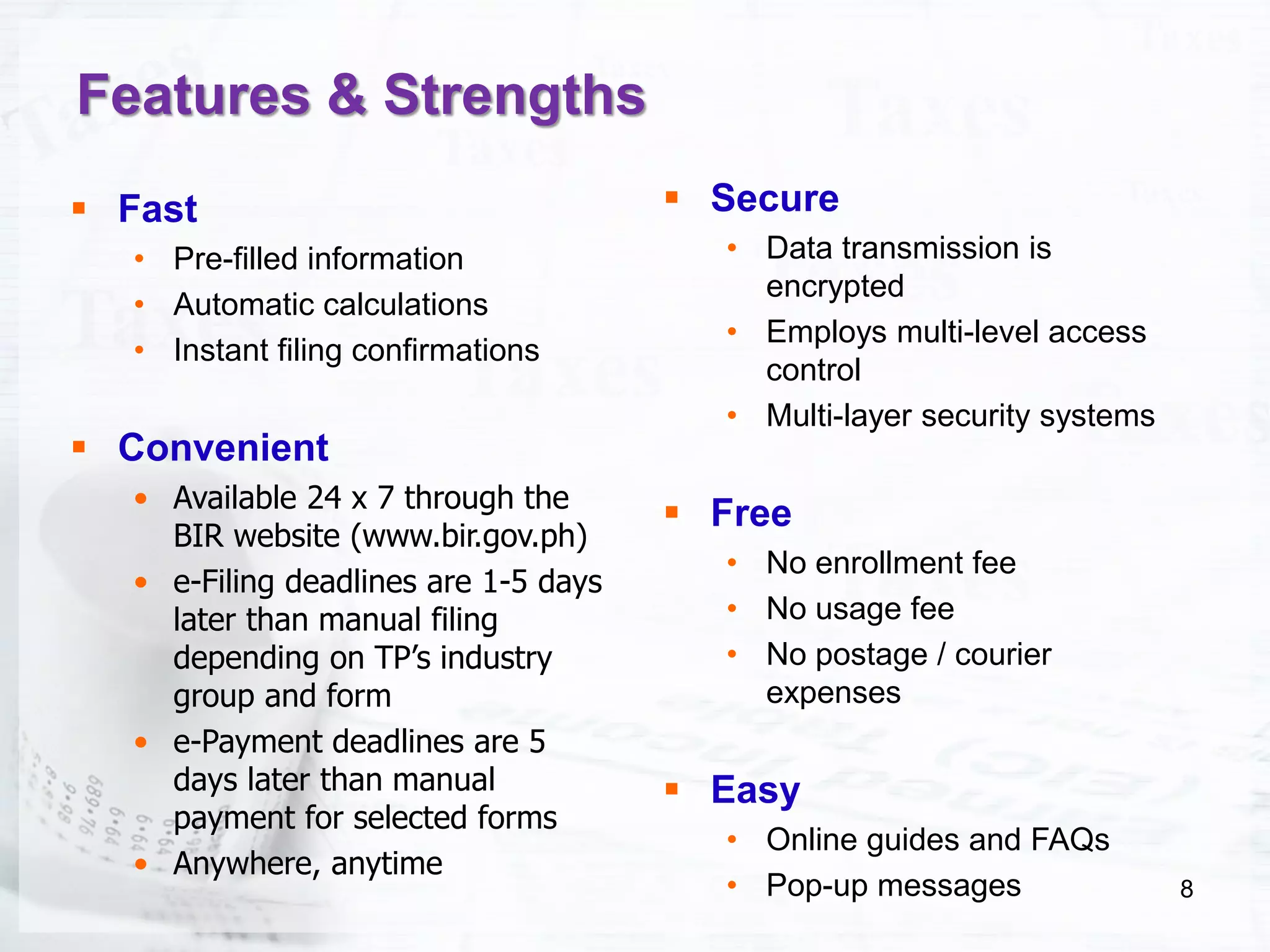 Electronic Filing and Payment System For Entrepreneurs, Self-Employed ...