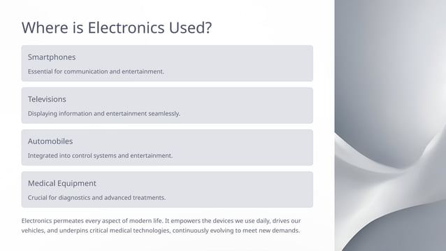 "Basic Electronics Explained with Real-World Examples" | PPTX