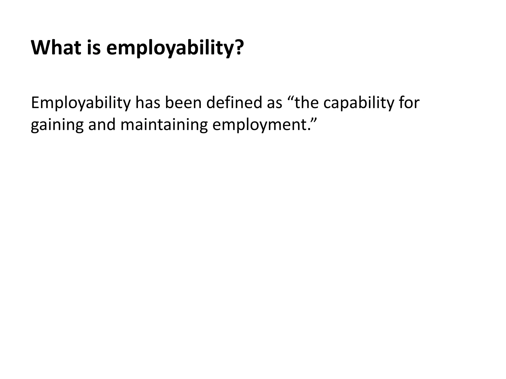 Introduction to-employability-skills | PPTX