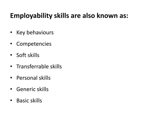 Introduction to-employability-skills | PPTX