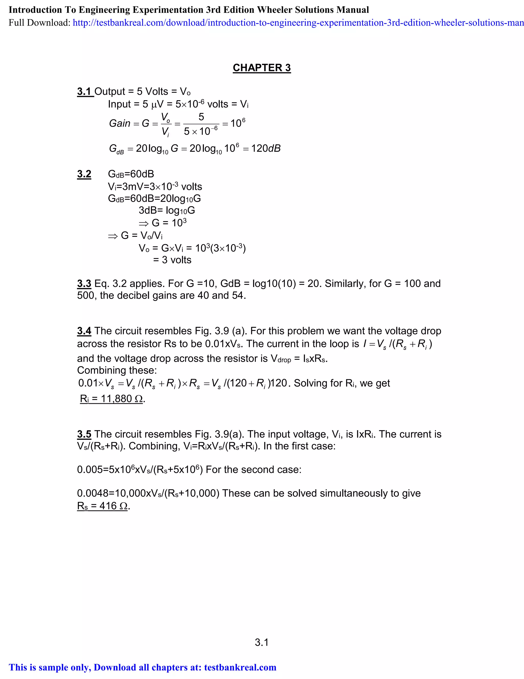 Introduction to Engineering Experimentation 3rd Edition by Wheeler ...