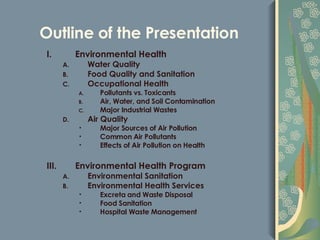 Introduction to Environmental Health | PPT