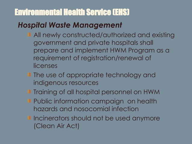Introduction to Environmental Health | PPT