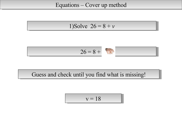 Introduction To Equations | PPT