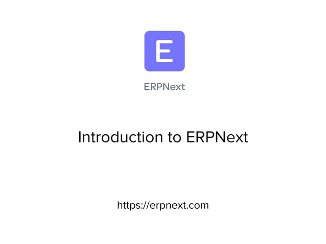 Introduction to-erp next | PDF