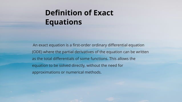 Introduction-to-Exact-Equations_presentation.pptx | Physics | Science