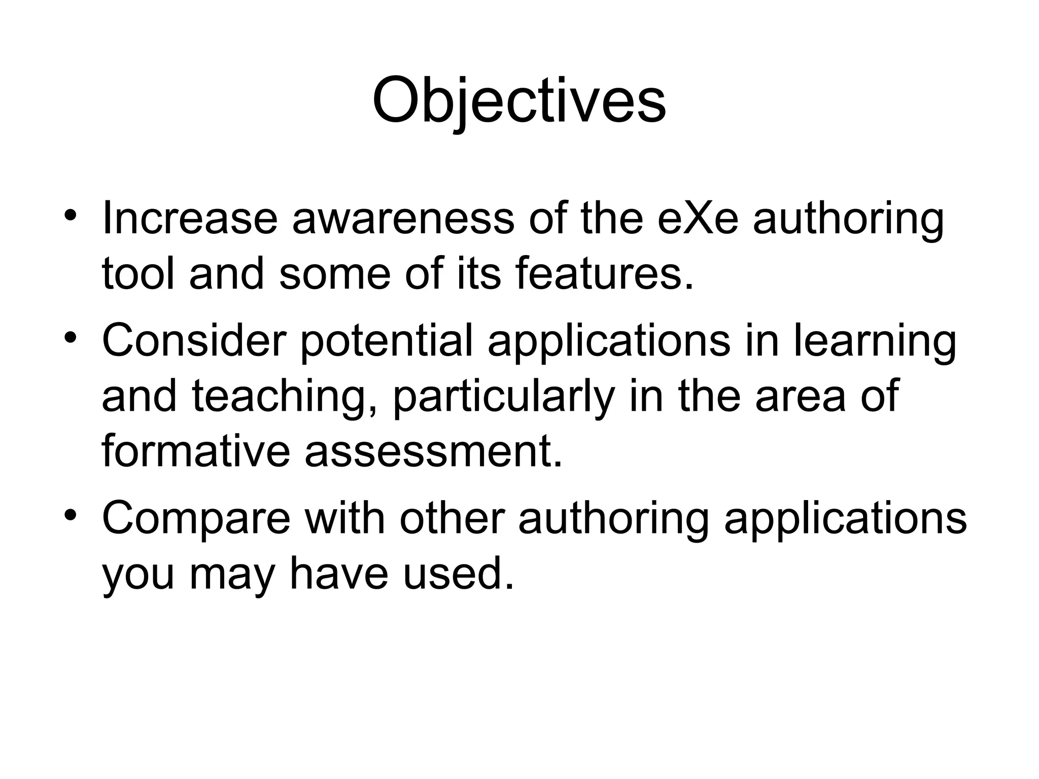 Introduction To eXe | PPT