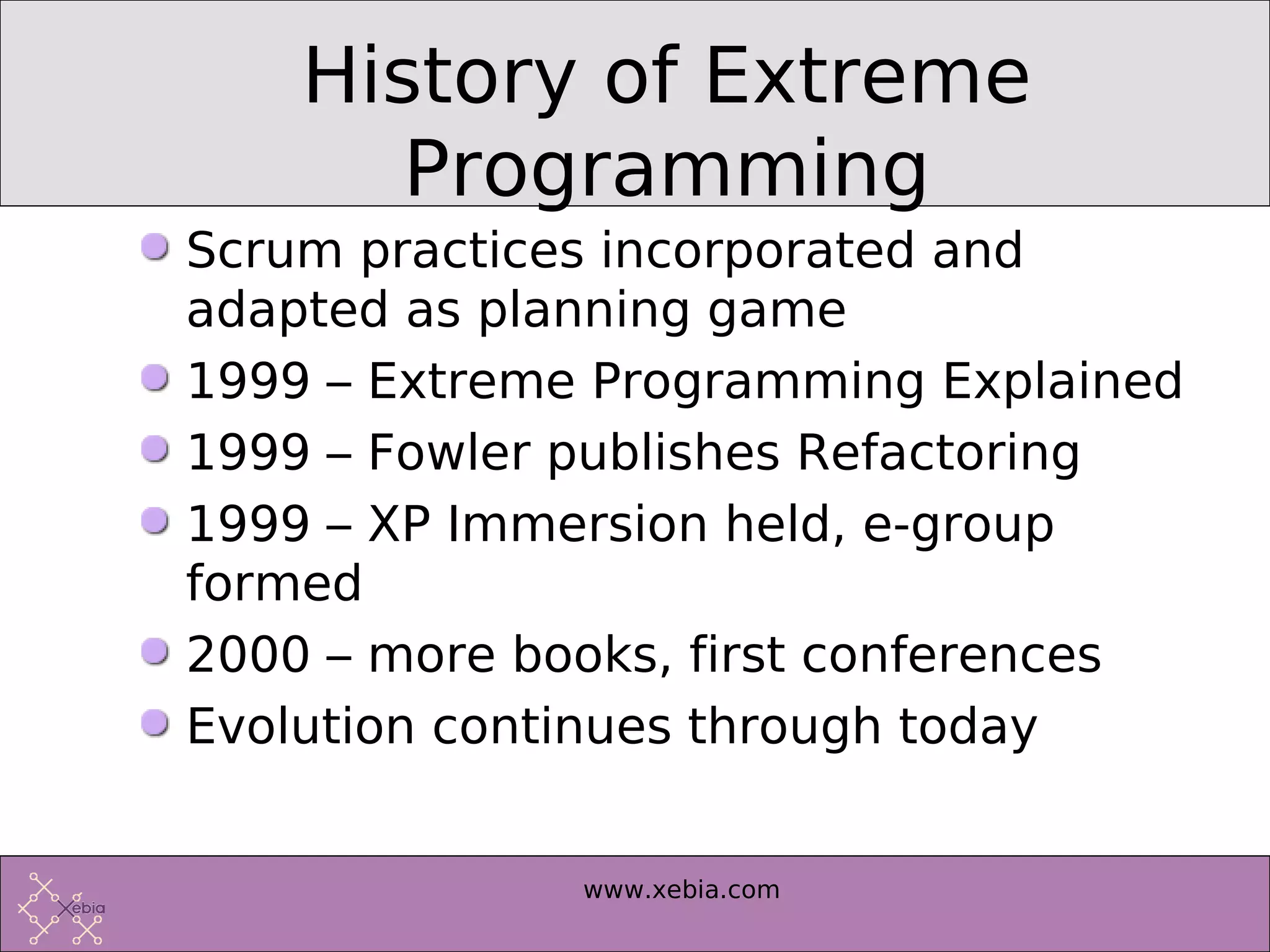 Introduction to Extreme Programming | PDF