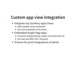 Introduction to eZ Platform v2 UI Customization | PPT