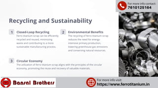 Exploring Ferro Titanium Scrap | Bansal Brothers | PPT