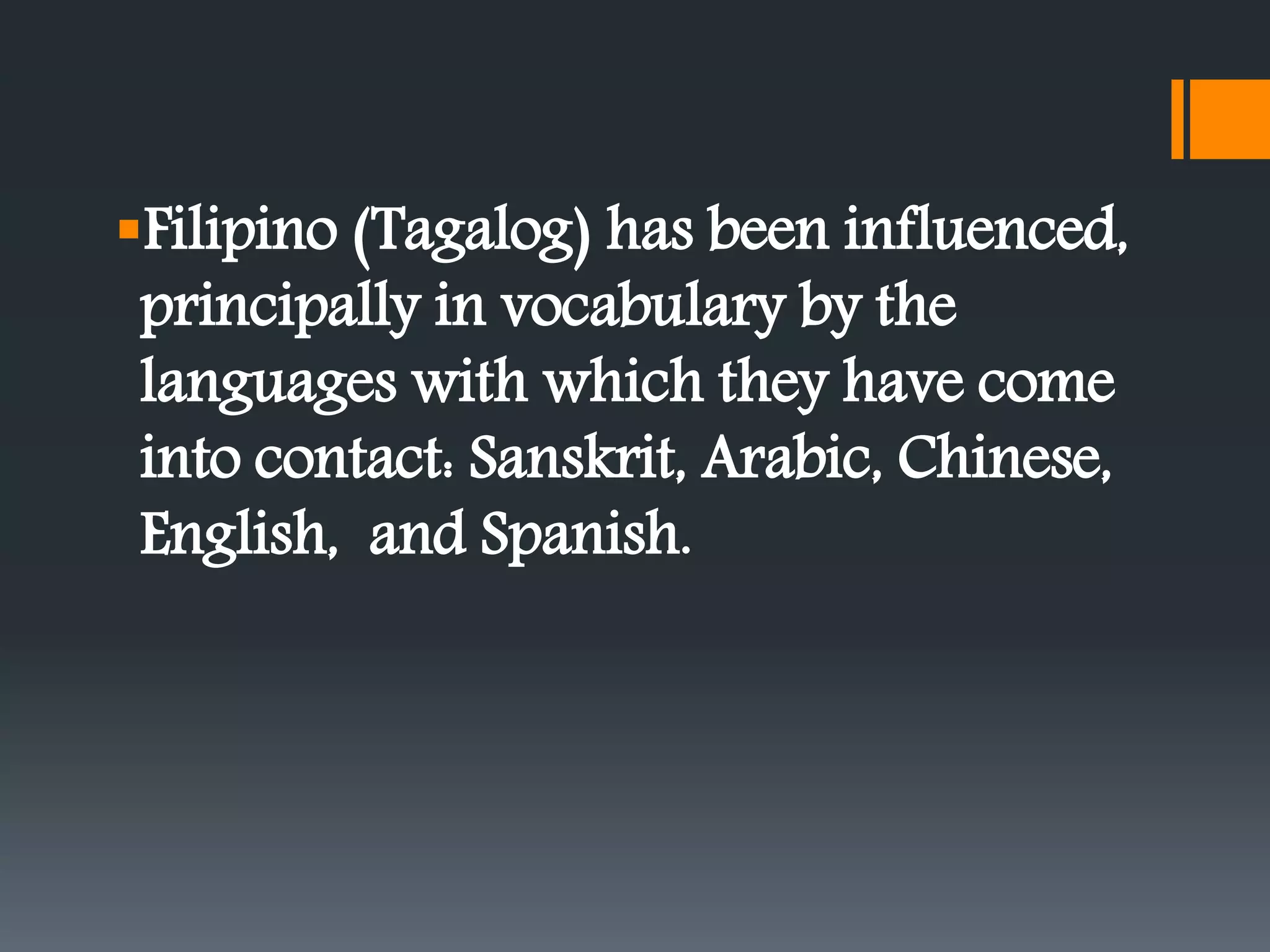 Introduction To Filipino Languages | PPTX