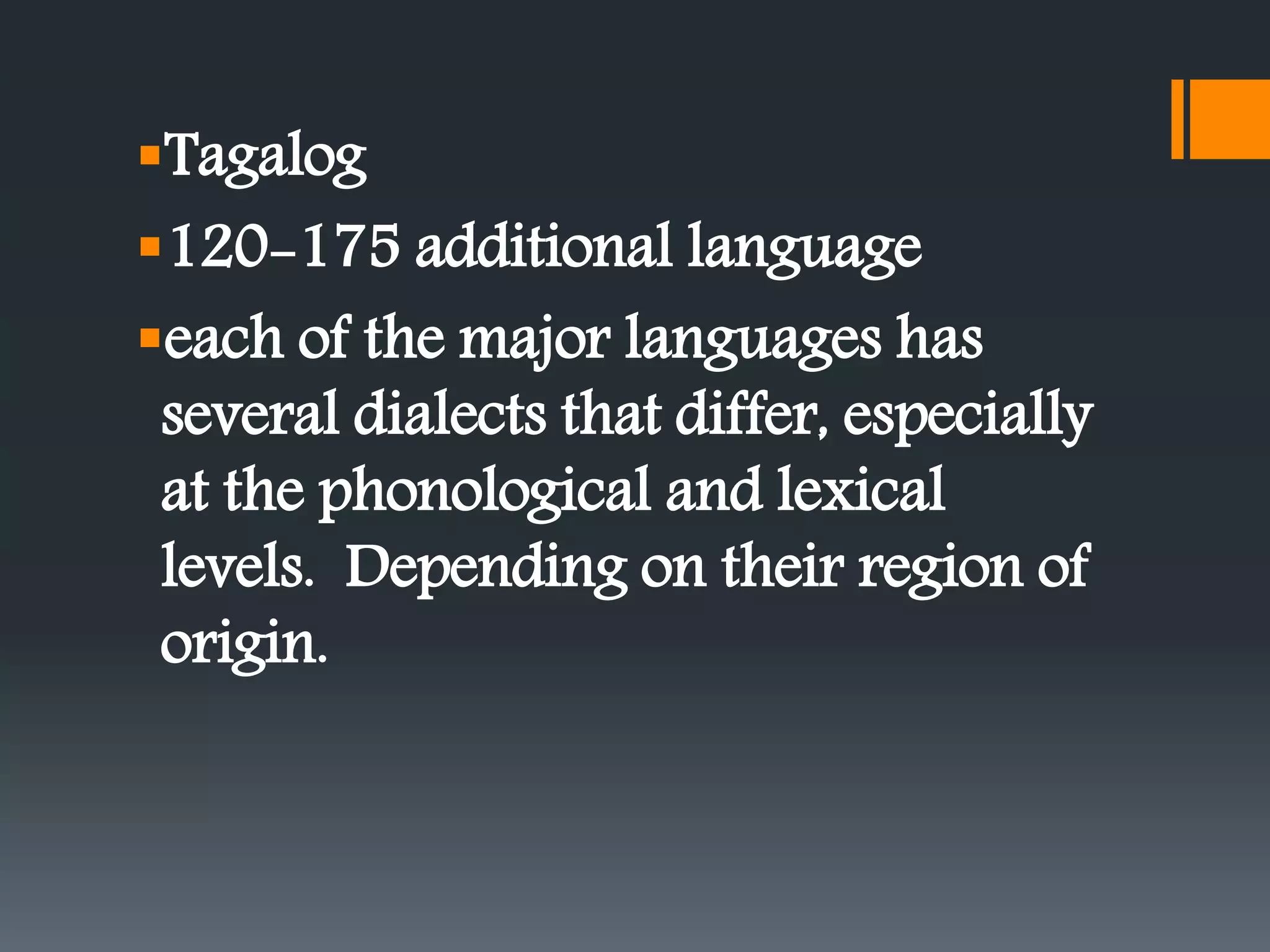 Introduction To Filipino Languages | PPTX