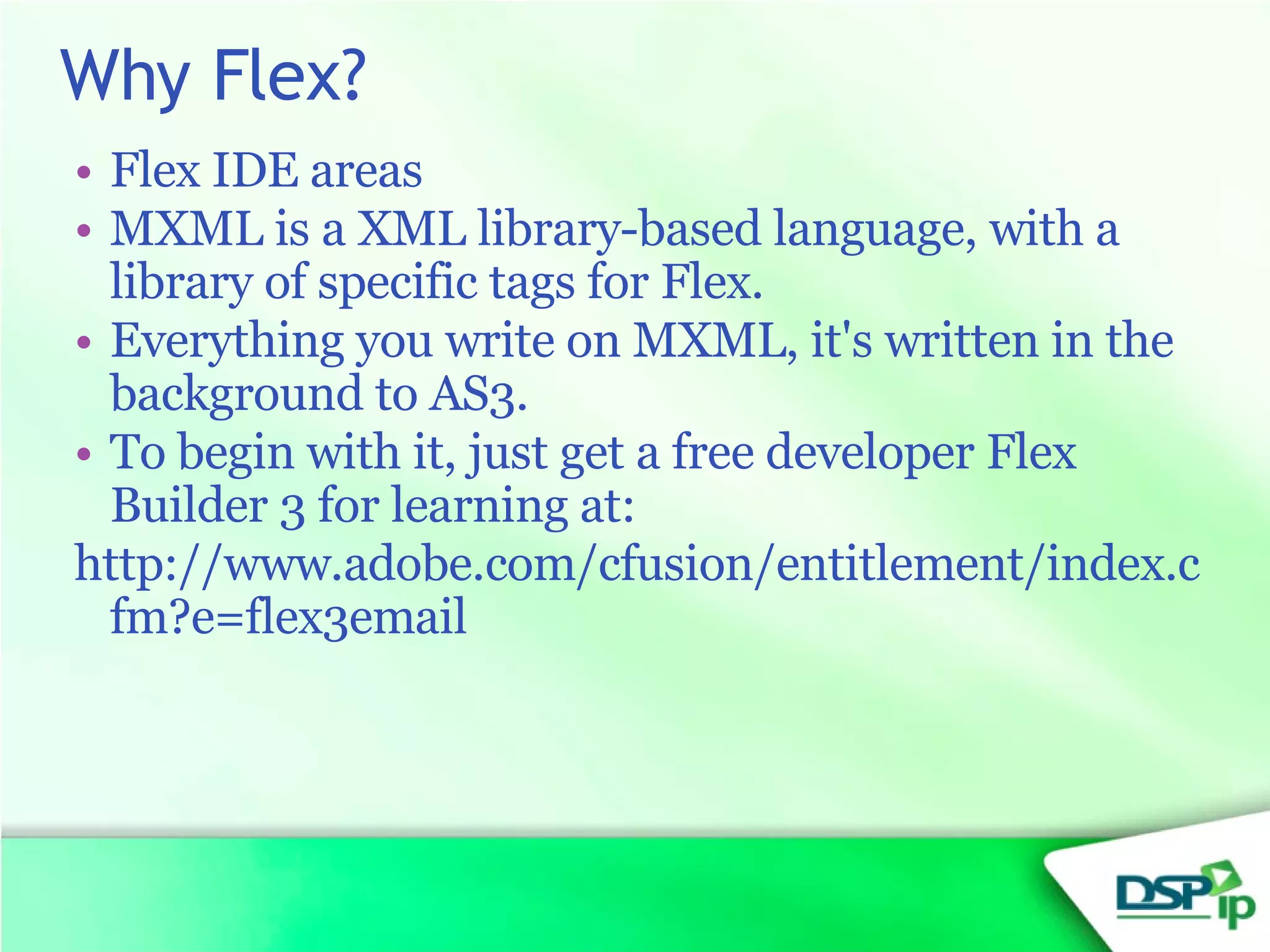 Introduction To Flex | PPT
