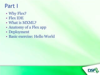 Introduction To Flex | PPT | Web Development | Internet