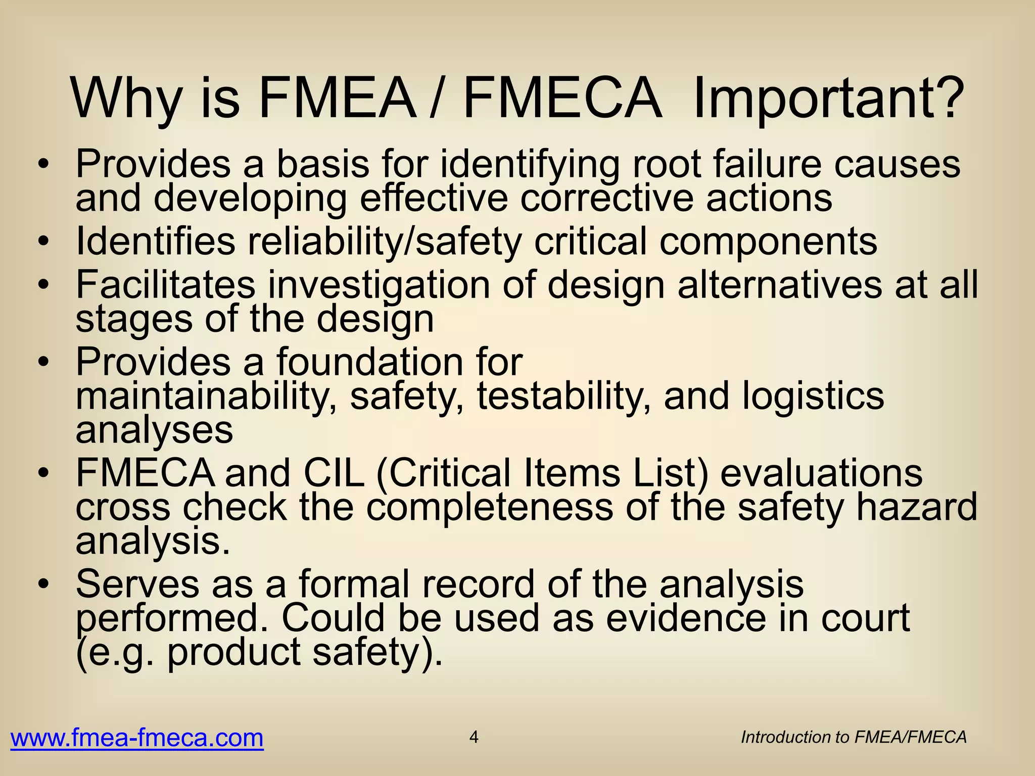 Introduction to FMEA/FMECA | PPTX