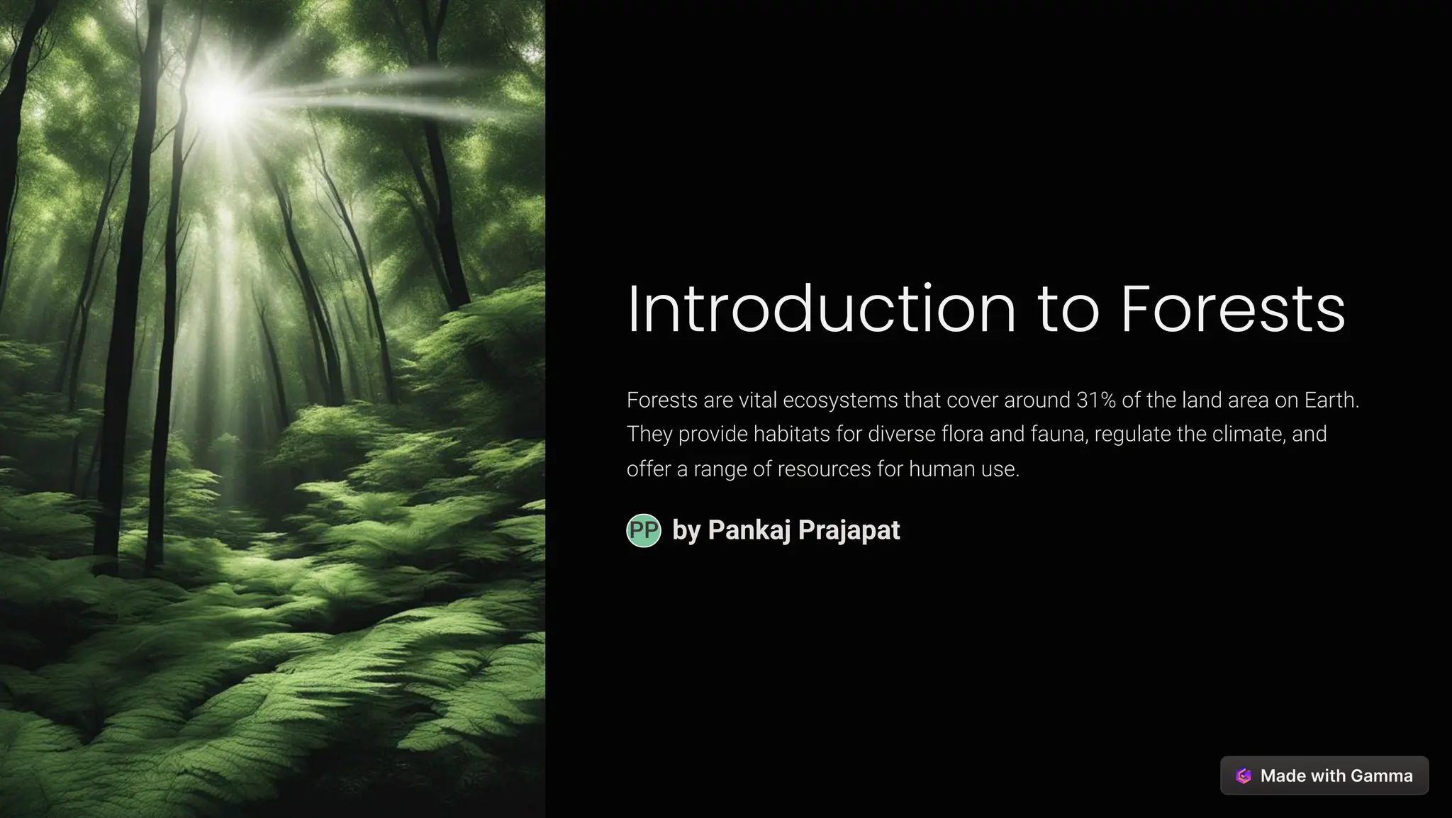 Introduction-to-Forests and their importance | PPT