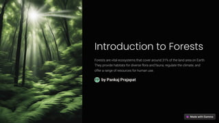 Introduction-to-Forests and their importance | PPT