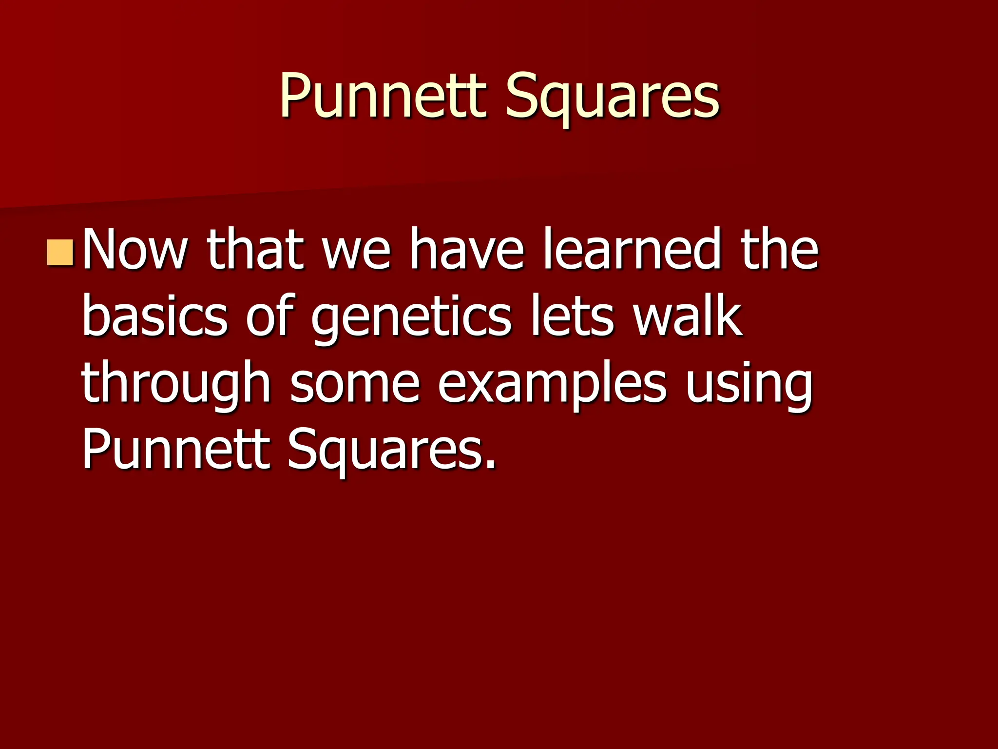 Introduction To Genetics Power Point Presentation Ppt
